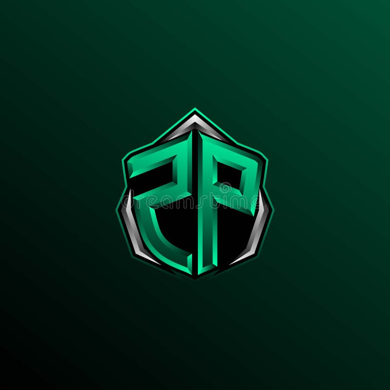 Initial ZP Logo Design, Initial ZP Logo Design with Shield Style, Logo ...