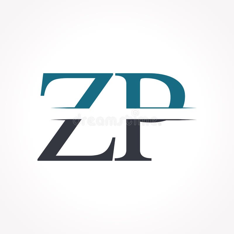 Initial ZP Logo Design Vector Template. Creative Letter ZP Business ...