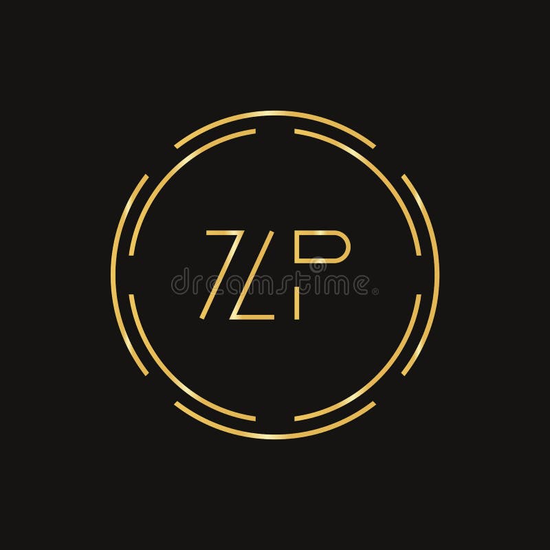 Initial ZP Logo Design Vector Template. Digital Circle Letter ZP ...