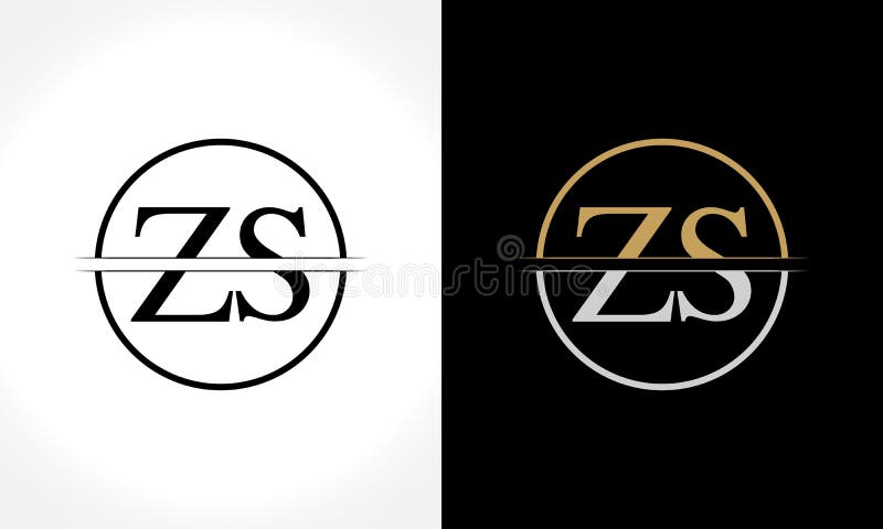 Initial ZS Logo Design Vector Template. Creative Letter ZS Business ...