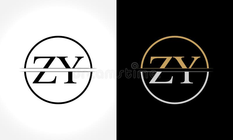 Initial ZY Logo Design Vector Template. Creative Letter ZY Business ...