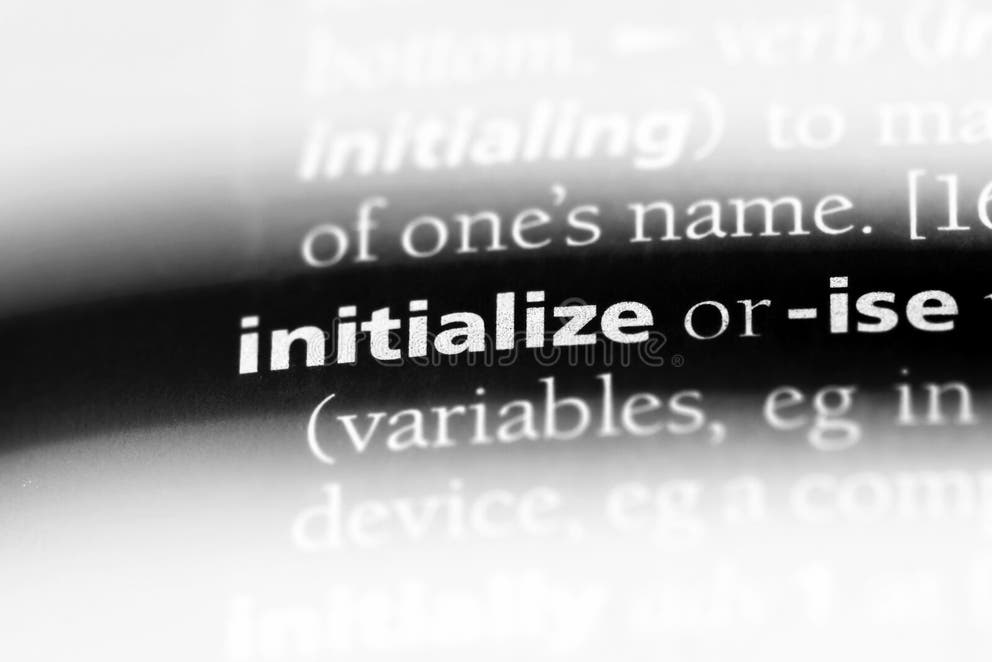 Initialize stock photo. Image of initialize, macro, concept - 126531116