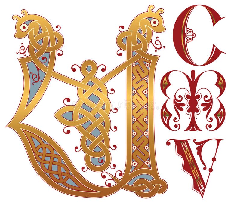 Initials stock vector. Illustration of initial, number - 13728596