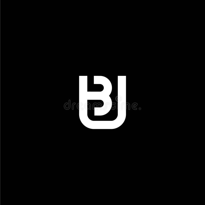 The Initials BU Logo is Simple and Modern #3 Stock Vector ...