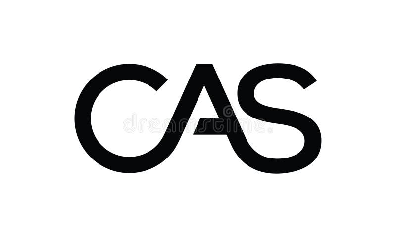 Initials CAS Typography Font Text Logo Design Inspiration Stock ...