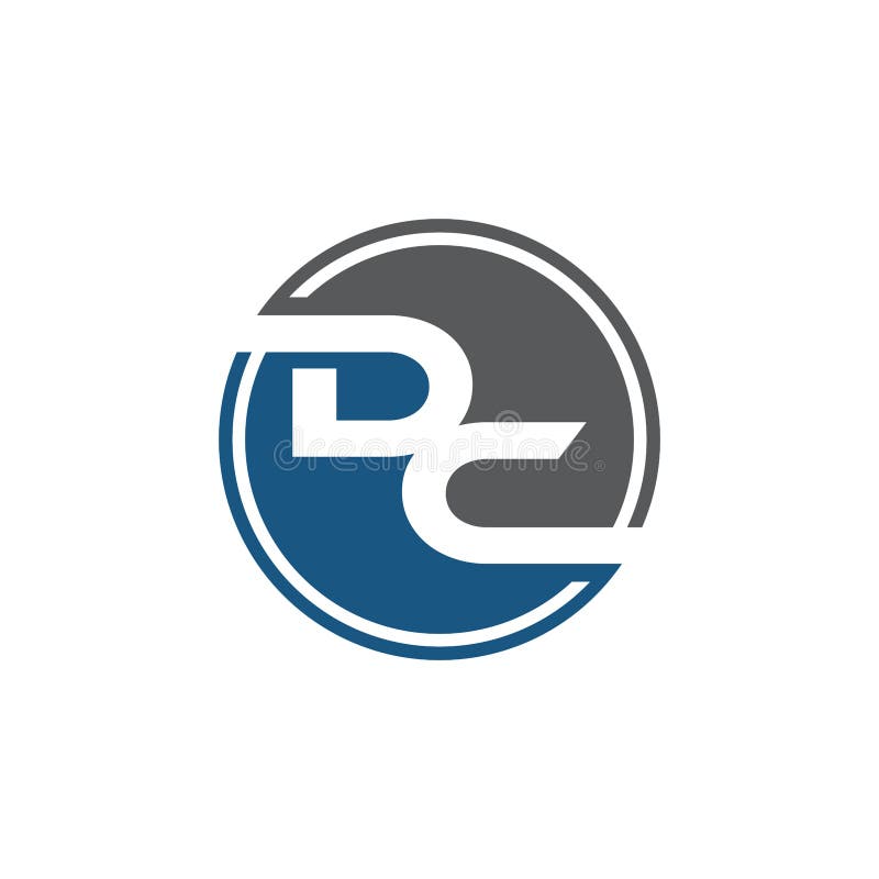 Initial Letter DC With Circle Shape In Blue Stock Vector - Illustration ...