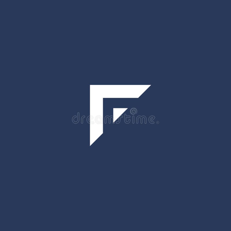 The Initials F Logo is Simple and Modern Stock Vector - Illustration of ...