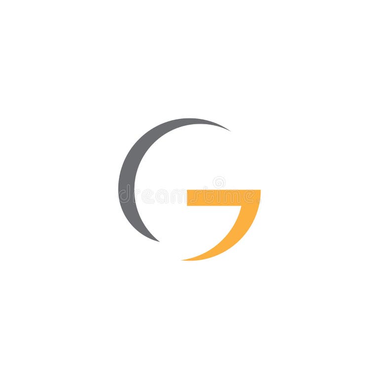 Initials G Logo Icon Vector Design Template Stock Vector - Illustration ...