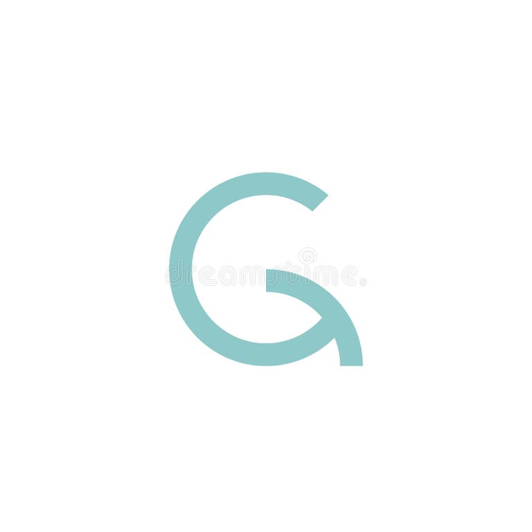 Initials G Logo Icon Vector Design Template Stock Vector - Illustration ...