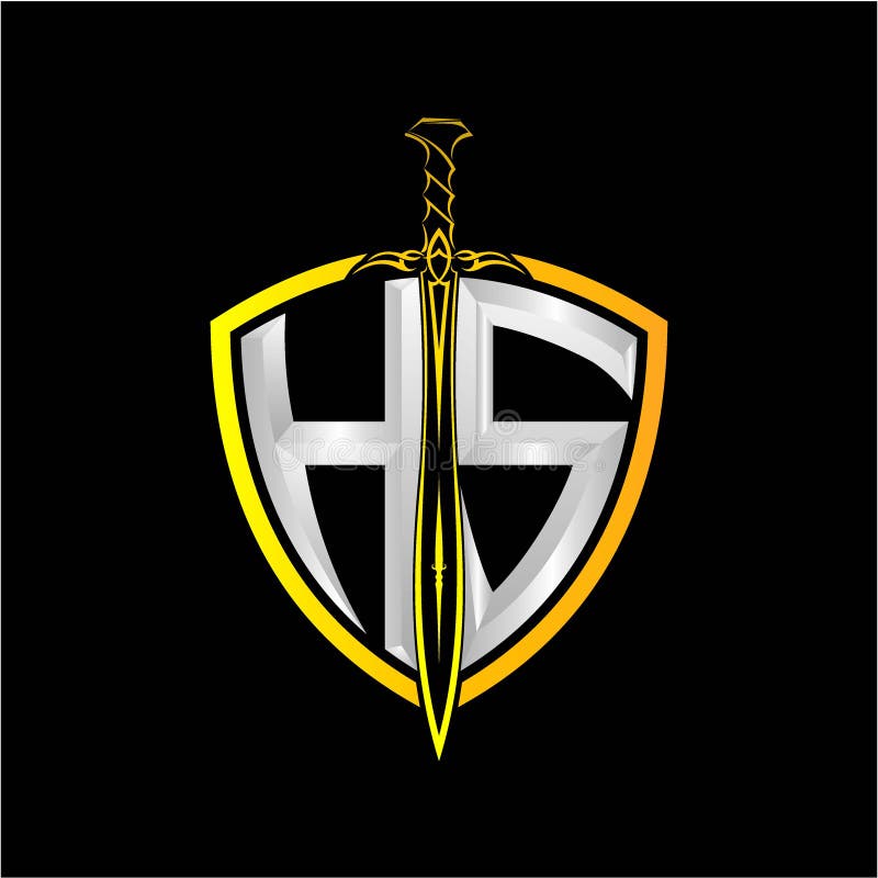 The Initials H S is a Shield Decorated with Knightly Swords, the ...