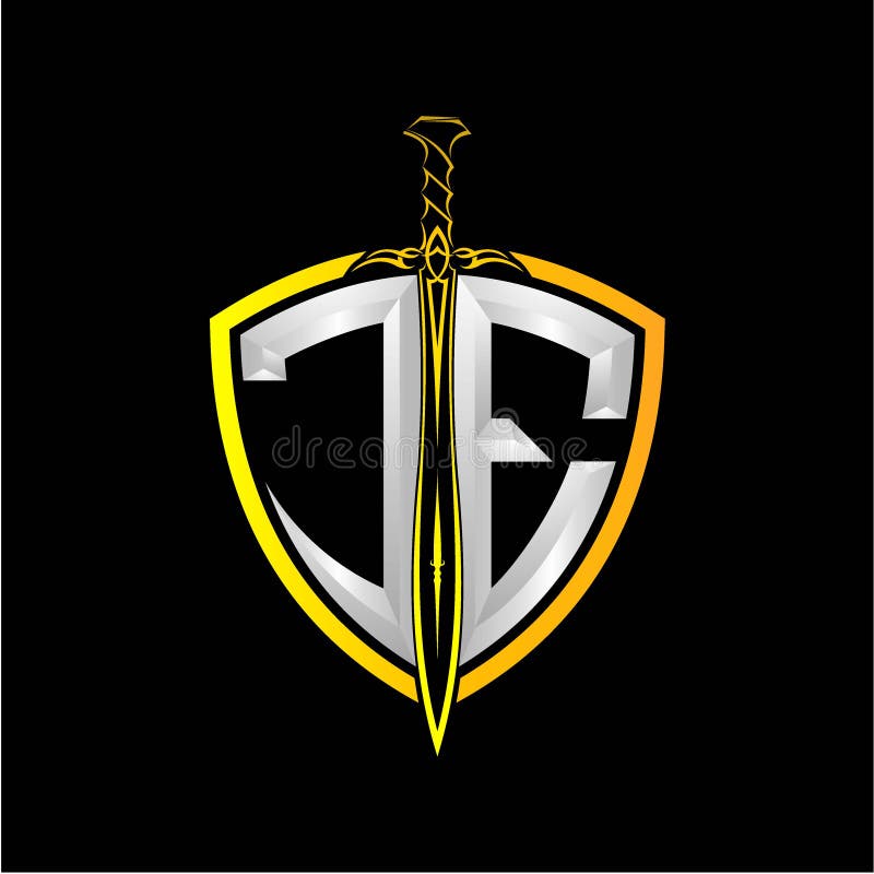 Sword Letters V Monogram Logo Stock Vector - Illustration of concept ...