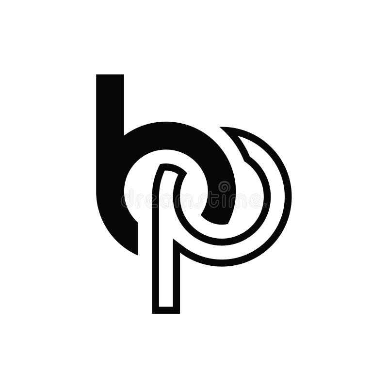 Initials Letter BP Design Logo Inspiration. Stock Illustration ...