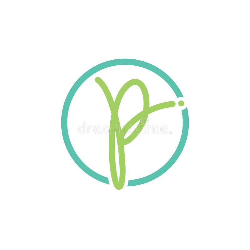 Initials Letters P Logo Design Vectors Unique Stock Vector ...