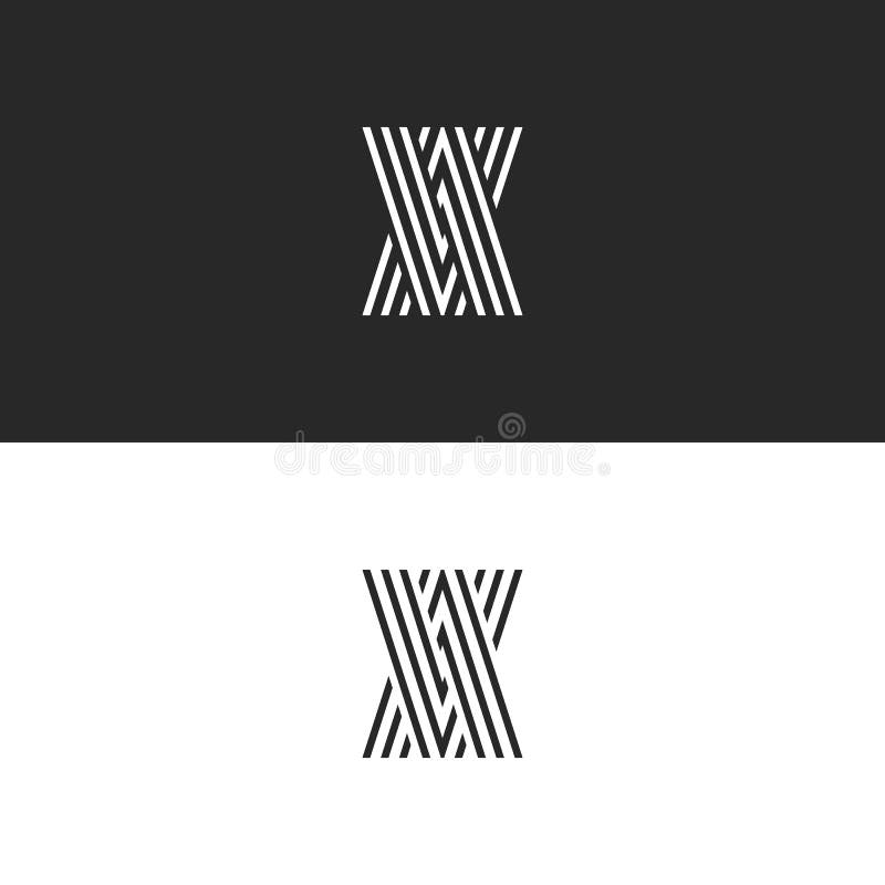 Initials Logo VA Letters Monogram, Overlapping Parallel Thin Lines ... Initials Logo VA Letters Monogram, Overlapping Parallel Thin Lines ...