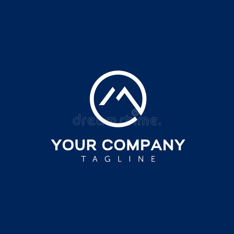 Mountain Lettter M Logo Design Concept Template. Fully Editable Stock ...