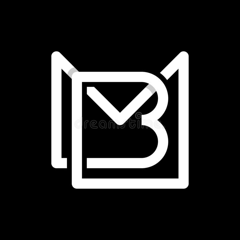 Initials Monogram MB Logo Illustration Monogram Vector Logo Template ...