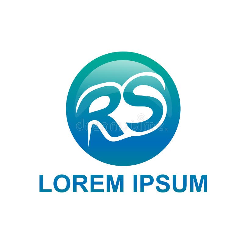 Initials RS logo stock vector. Illustration of design - 98280680