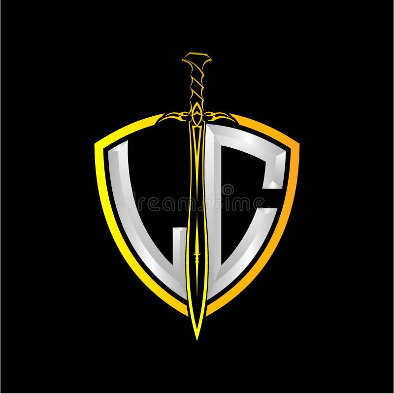 Sword Letters V Monogram Logo Stock Vector - Illustration of concept ...