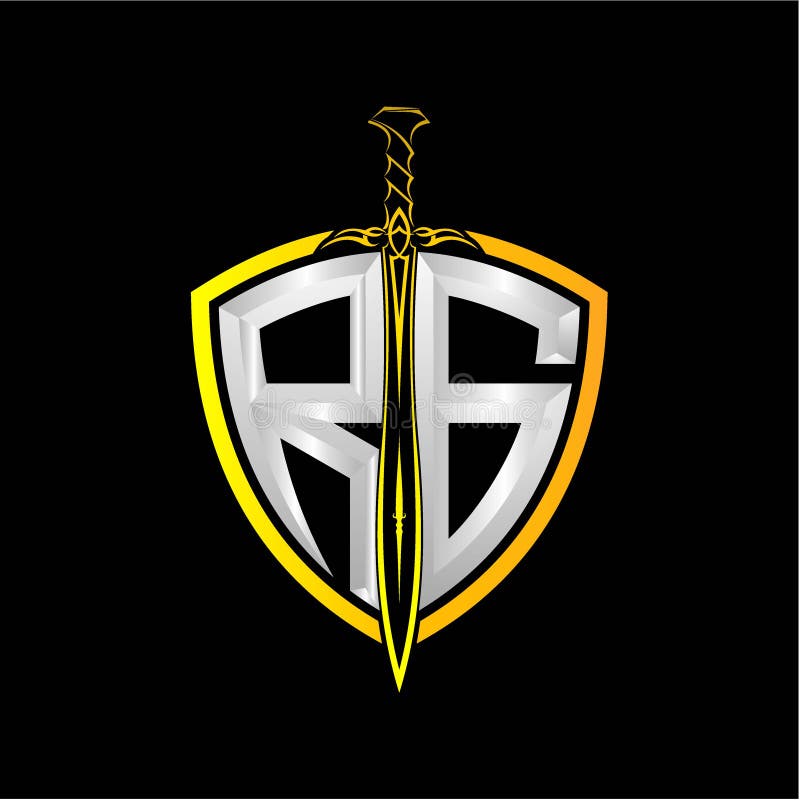 Sword Letters E Logo stock vector. Illustration of attack - 210136109