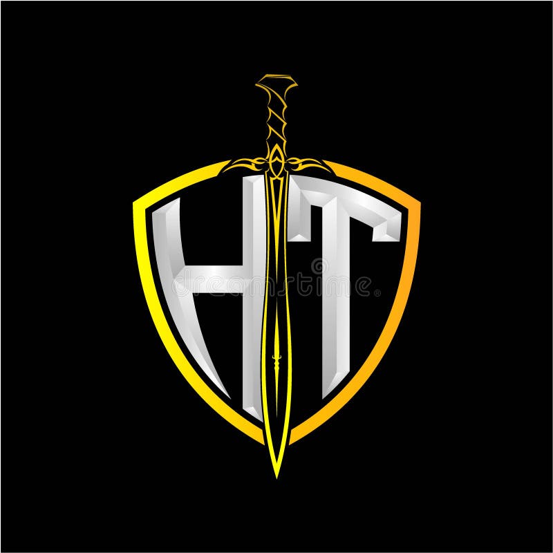 H T Modern Knight Logo Stock Illustrations – 4 H T Modern Knight Logo ...