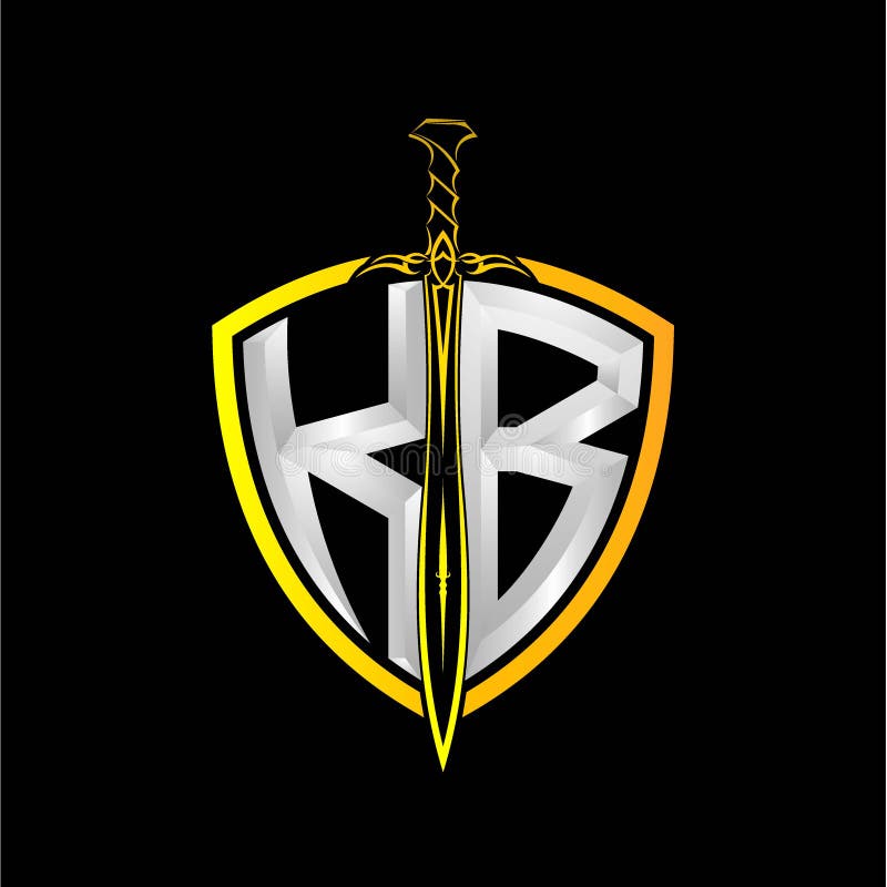 Sword Letters V Monogram Logo Stock Vector - Illustration of concept ...