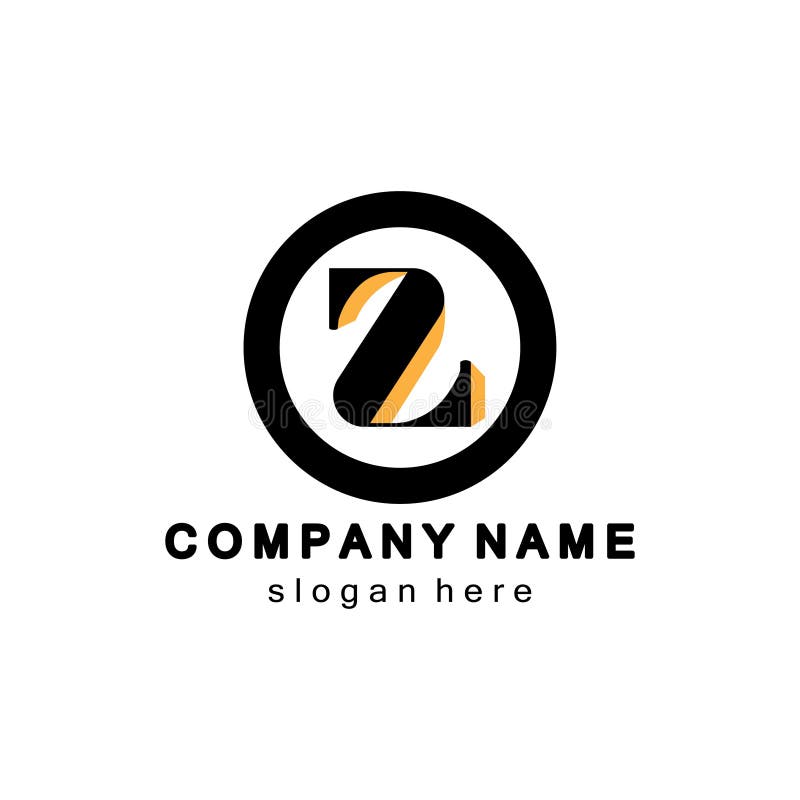 Initials Z Company Logo Design Vector Illustration Stock Vector ...