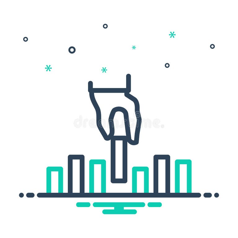 Mix Icon for Initiative, Drive and Go Ahead Stock Illustration ...