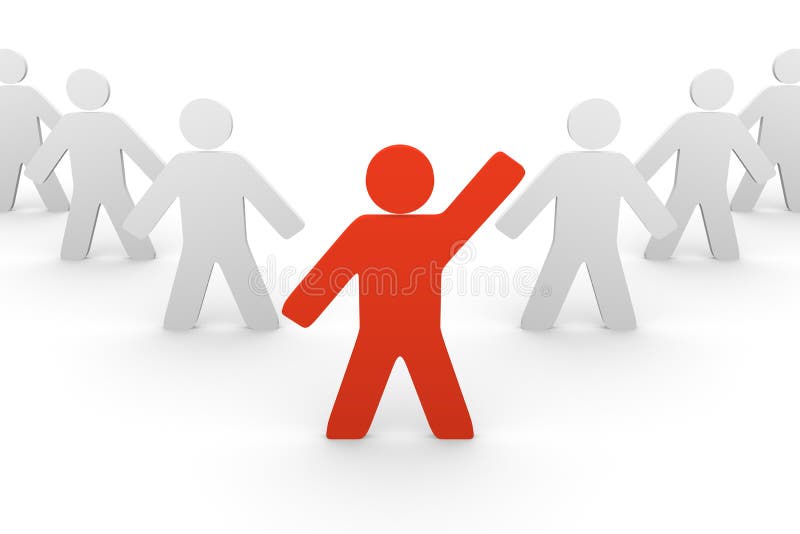 Initiative person stock illustration. Illustration of individuality ...