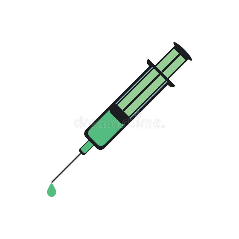 Inject Template Icon stock vector. Illustration of dose - 346483622