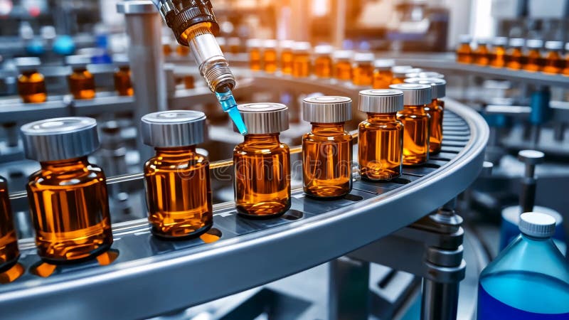 Injectable Solutions Being Prepared in a Modern Laboratory Setting ...