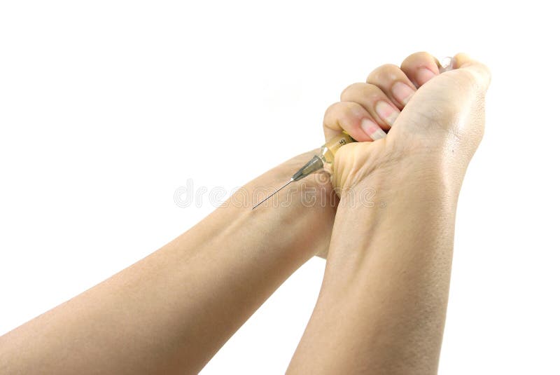 Injected into the body stock image. Image of closeup - 39104359