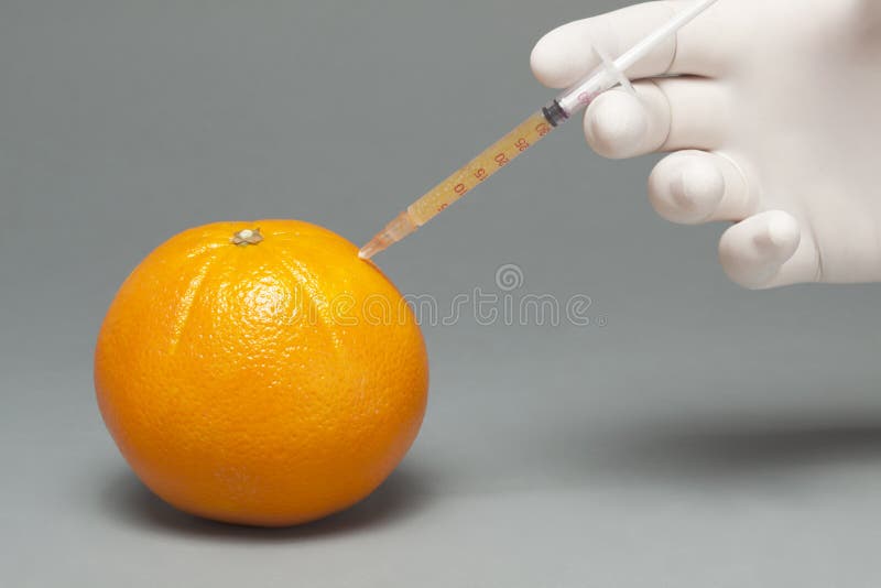 Injected Orange stock image. Image of biochemistry, injection - 17336817