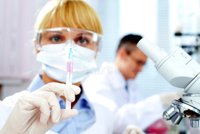 Injection stock photo. Image of nurse, clinic, analyzing - 22576880