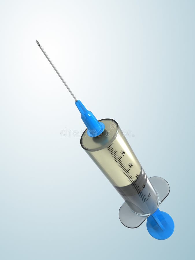 Injection Needle Red Blood Cells Stock Illustration - Illustration of ...