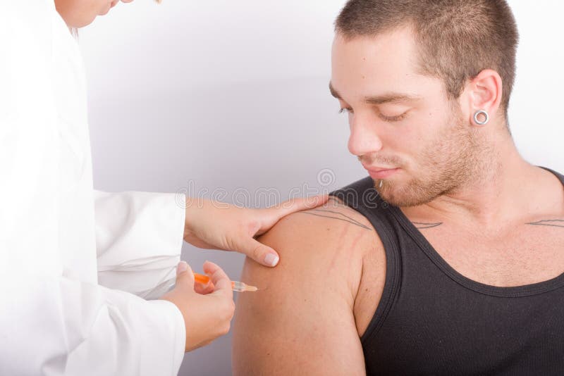 Injection stock photo. Image of people, friendly, polio - 6259456