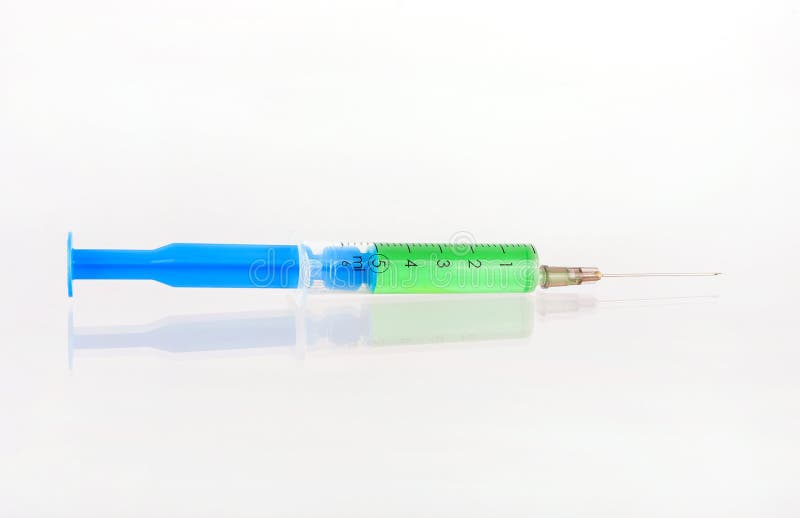 Injection stock photo. Image of green, insulin, isolated - 58589168