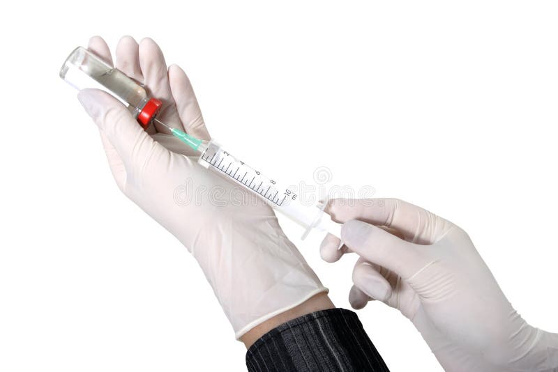 Injection in the Hands of Doctor Stock Photo - Image of injection ...