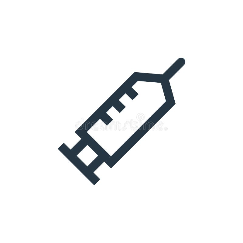 Injection Icon Vector from Medical Concept. Thin Line Illustration of ...