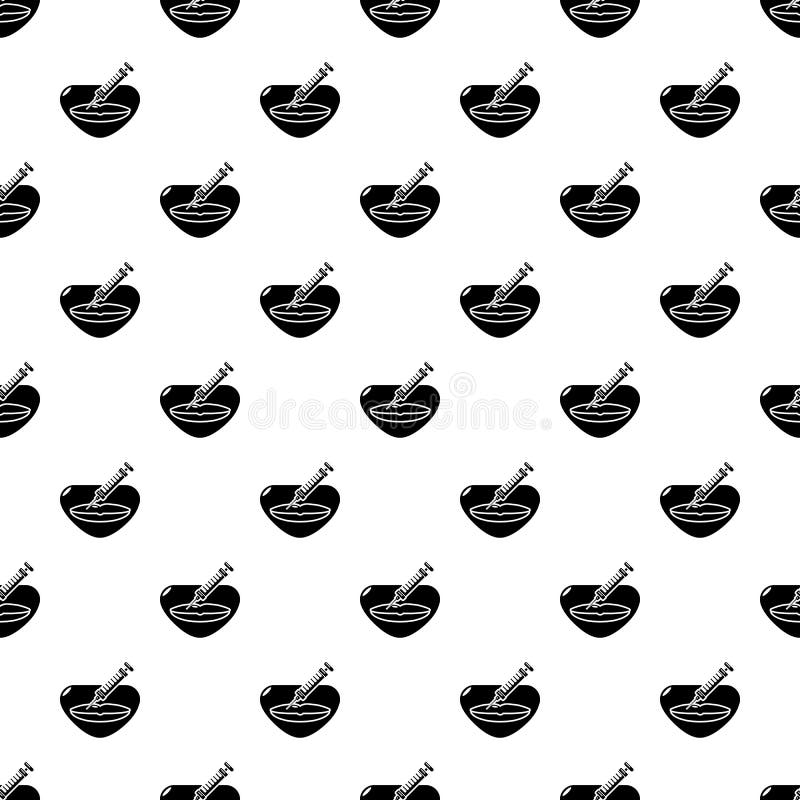 Injection Lips Pattern Vector Seamless Stock Vector - Illustration of ...