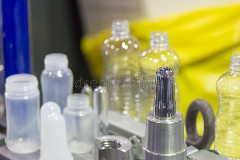 Injection Mold of Blank Material for Bottle Blowing Process. Stock ...