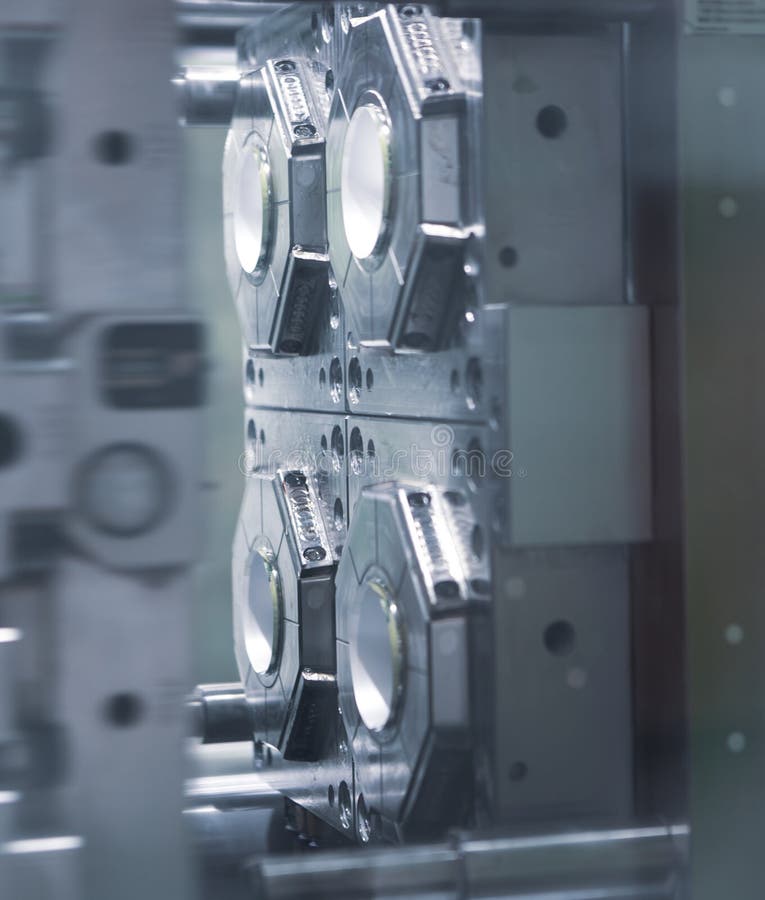 Injection molding machine stock photo. Image of steel - 282937138