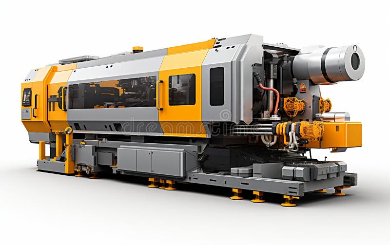 Injection Molding Machine Isolated on Transparent Background. Stock ...