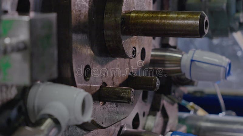 Injection Molding Machine for Plastic Products during Operation ...