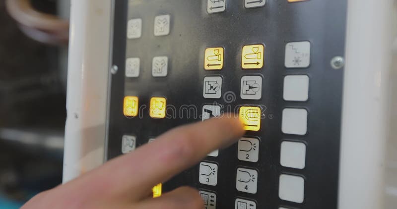 Injection Molding Thermoplastic Machine Control Panel. the Machine ...