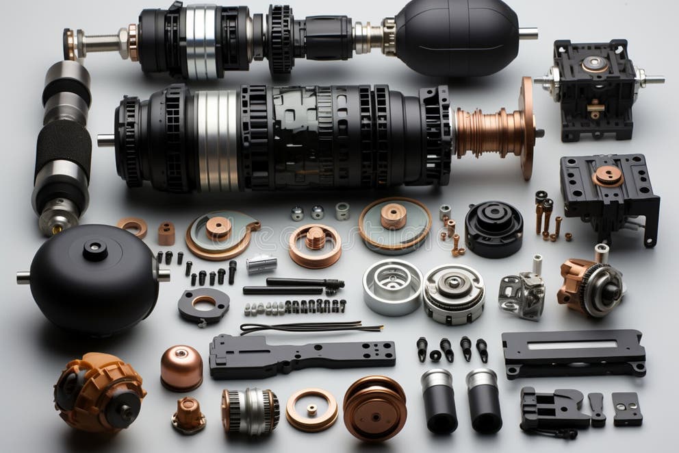 Injection Moulded Components Stock Illustration - Illustration of ...