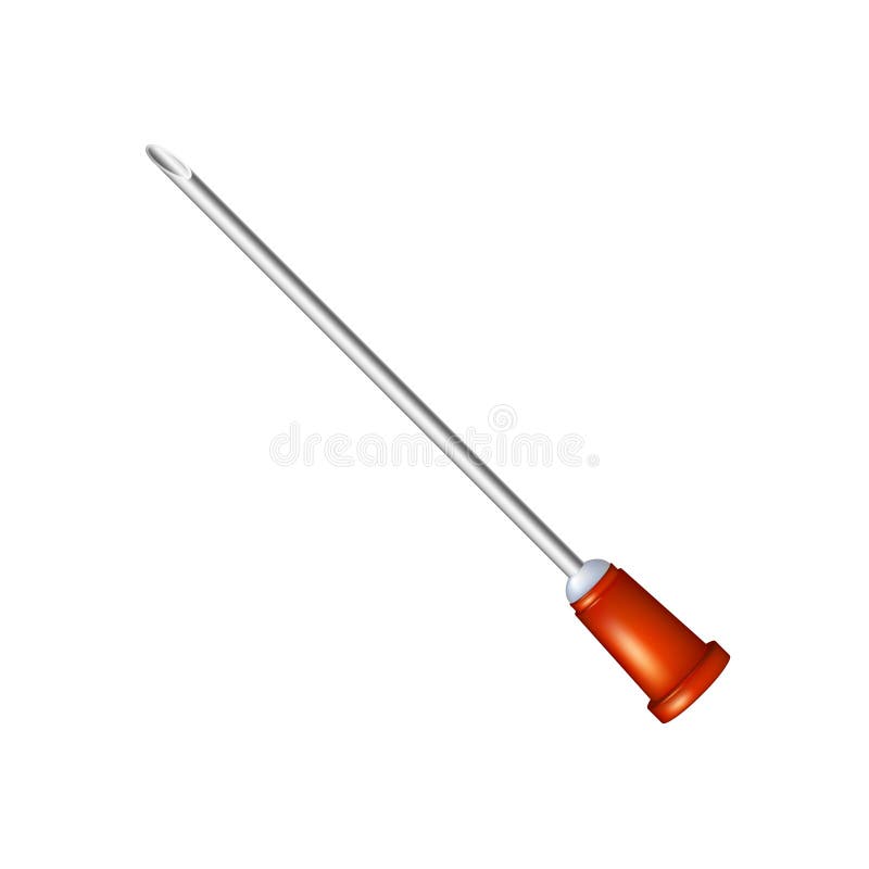 Injection Needle Red Blood Cells Stock Illustration - Illustration of ...