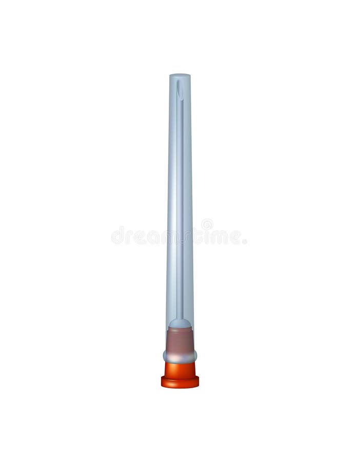 Injection Needle Red Blood Cells Stock Illustration - Illustration of ...