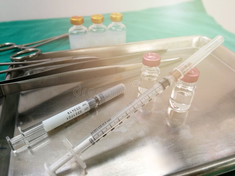 Injection Needle Steralized Surgery Medical Instruments Stock Photo ...