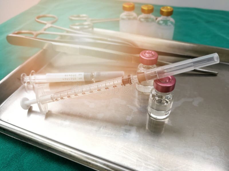 Injection Needle Steralized Surgery Medical Instruments Stock Image ...
