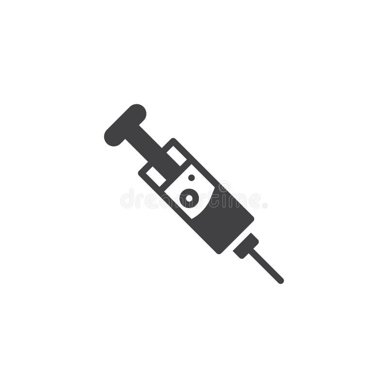 Injection Needle Vector Icon Stock Vector - Illustration of clinic ...